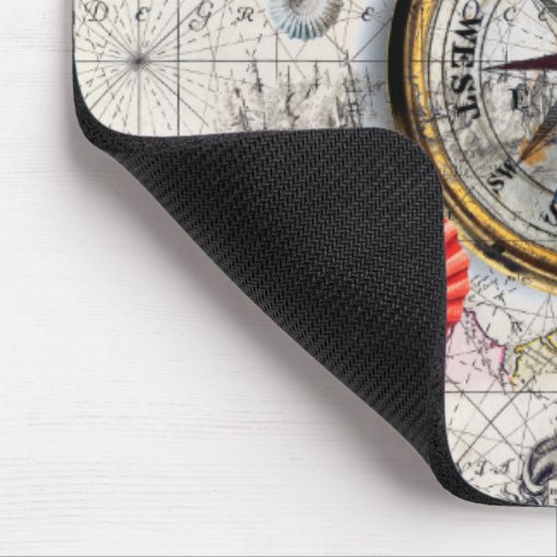 Compass Vintage Nautical Mouse Pad | Zazzle