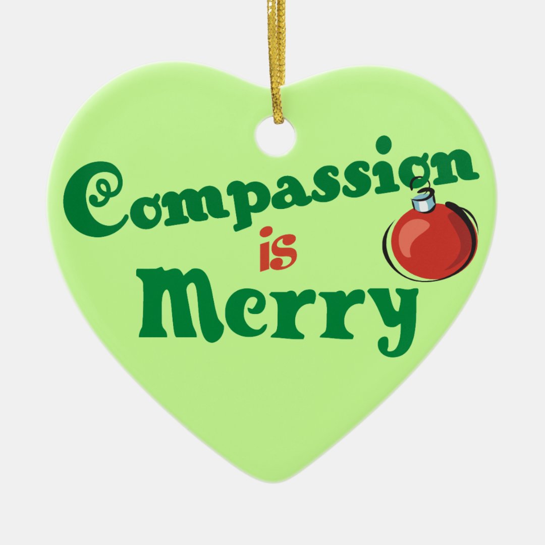 Compassion Christmas Ornament | Zazzle