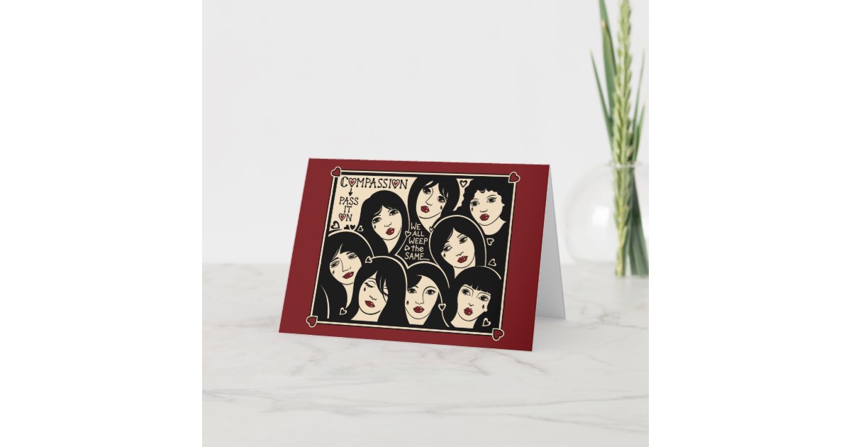 Compassion Pass It On_Greeting Card | Zazzle