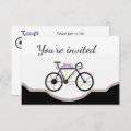 Competitive Biker Biking Birthday Party Invitation | Zazzle