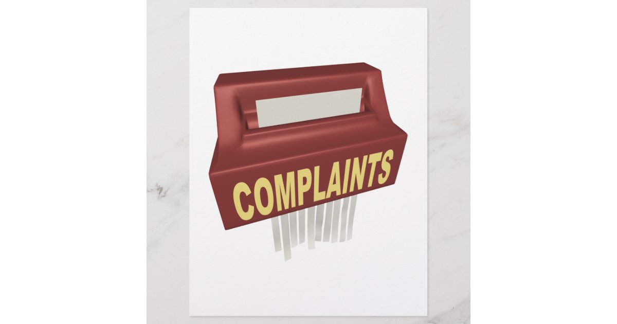 Complaint Box Flyer | Zazzle