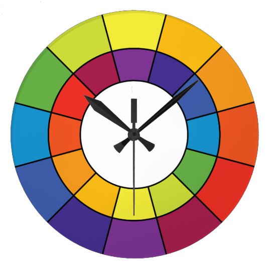 Complementary Color Wheel Clock | Zazzle.com