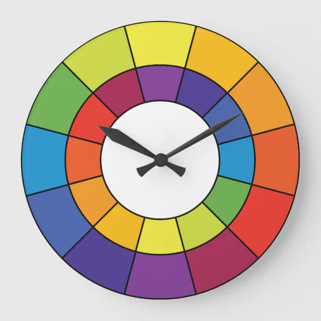 Complementary Color Wheel Clock | Zazzle