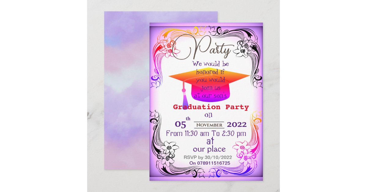 Complete the Degree Invitation | Zazzle