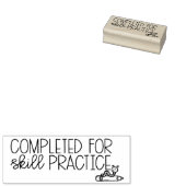 Completed for Skill Practice Teacher Stamp | Zazzle