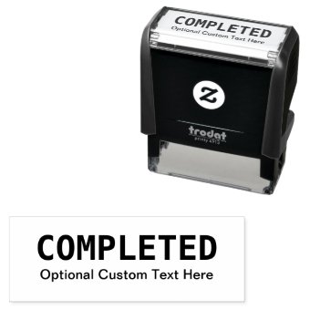 Completed Self-inking Stamp | Zazzle