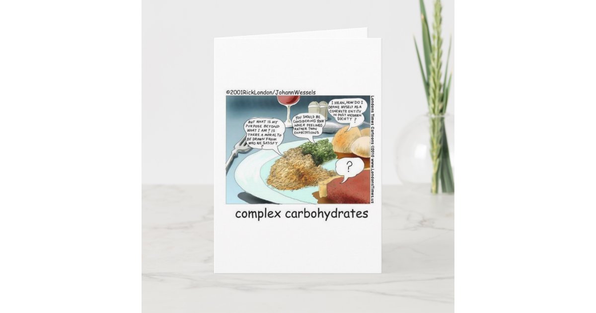 Complex Carbohydrates Funny Mugs Cards Tees Etc | Zazzle