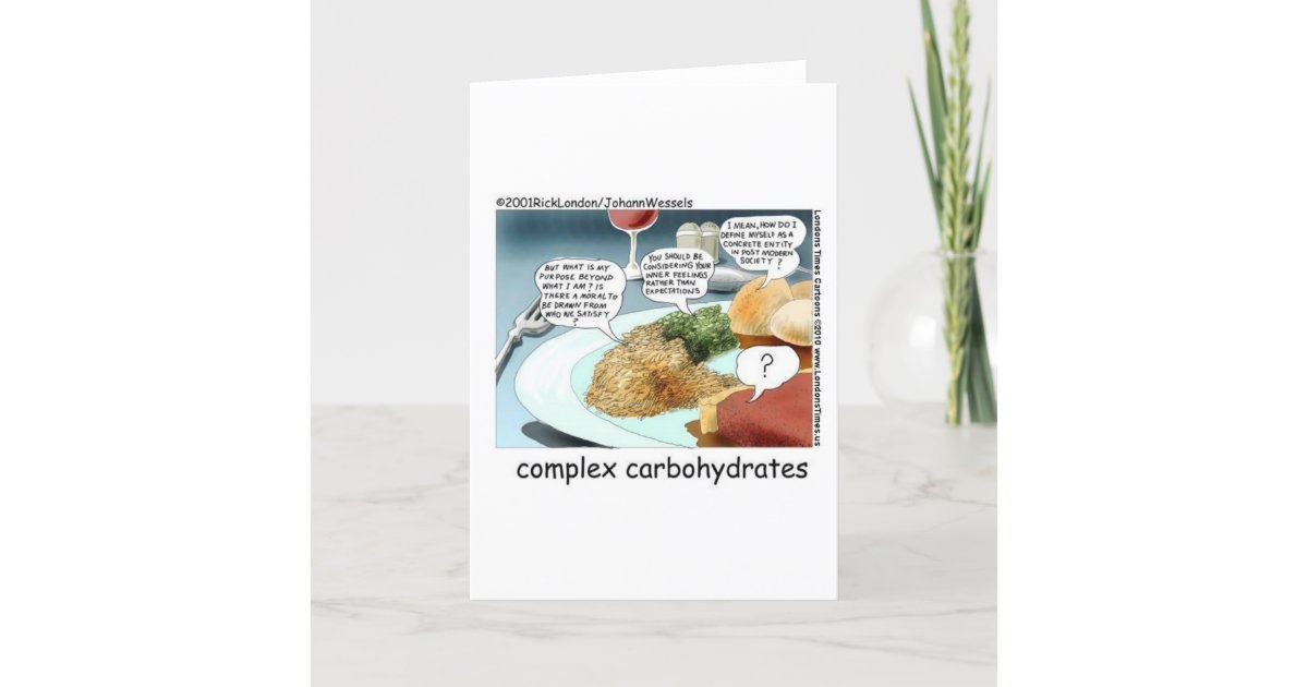 Complex Carbohydrates Funny Mugs Cards Tees Etc | Zazzle
