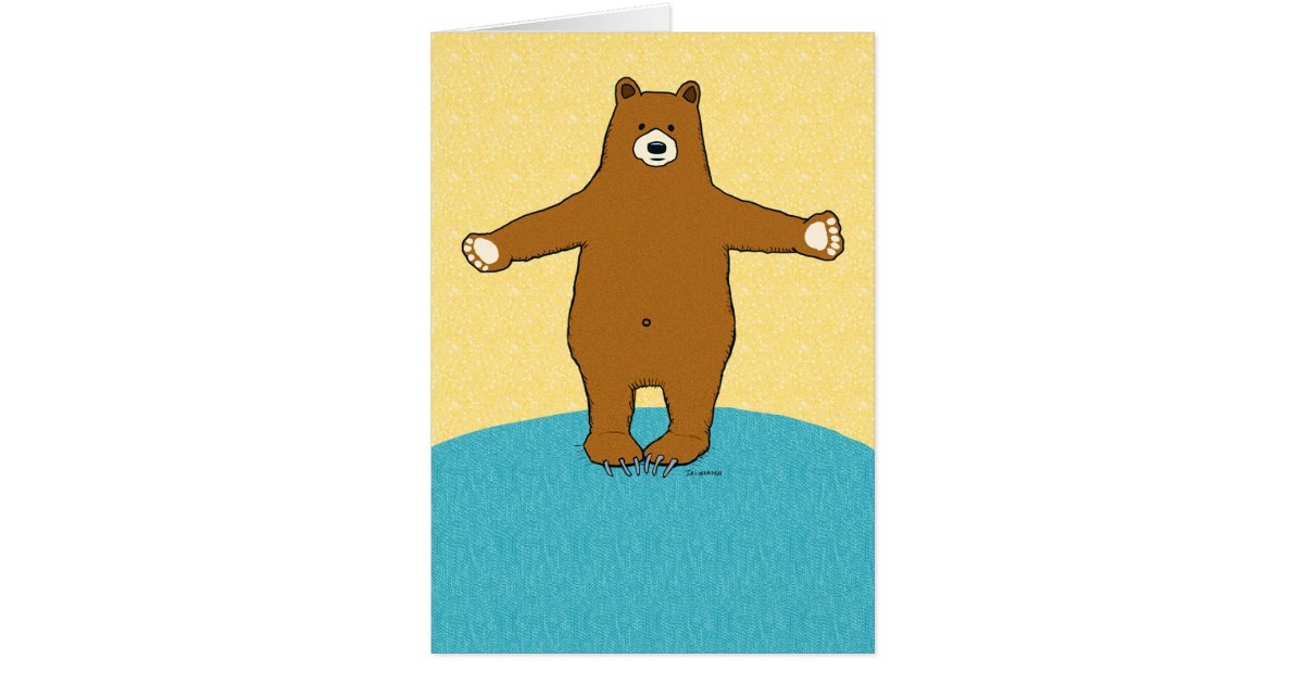 Complimentary Bear Hug Birthday Card | Zazzle.com