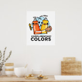 Complimentary Colors Funny Paint Pun Poster | Zazzle