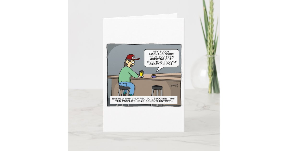 Complimentary Nuts Card | Zazzle