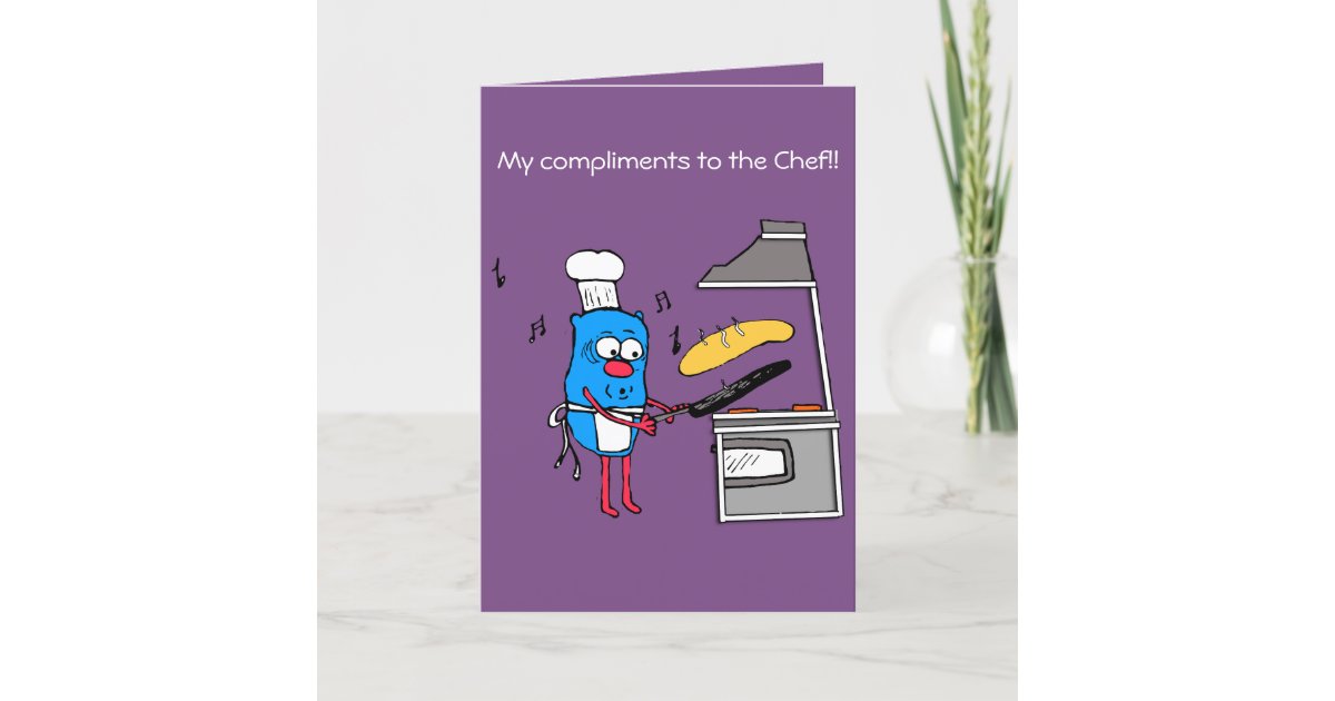 Compliments to the Chef thank you card | Zazzle