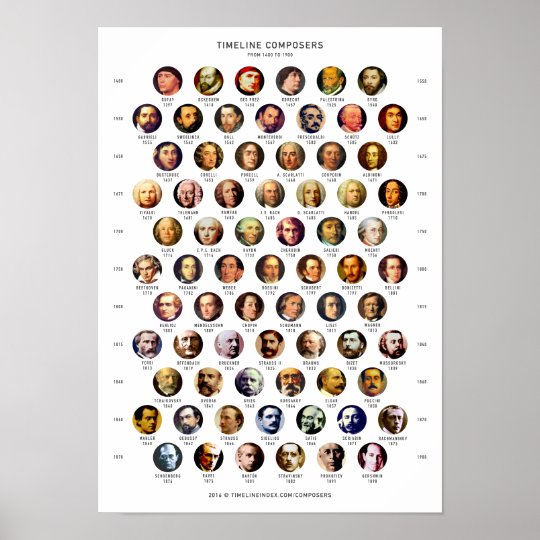 Composers Poster | Zazzle.com