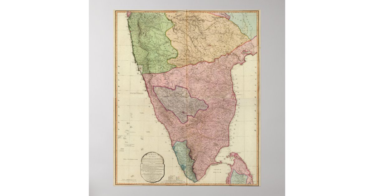Composite India peninsula Poster | Zazzle