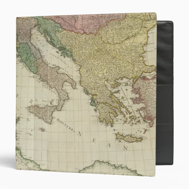 Composite Mediterranean Atlas Map Binder | Zazzle