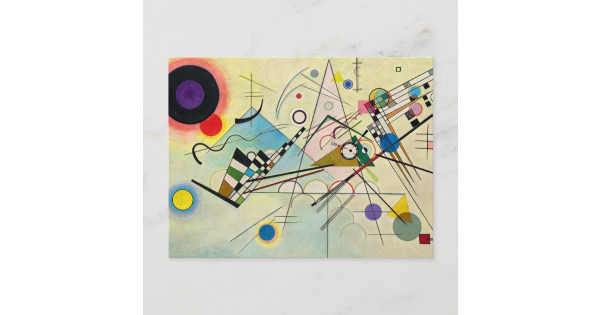Composition 8, 1923 by Wassily Kandinsky Postcard | Zazzle
