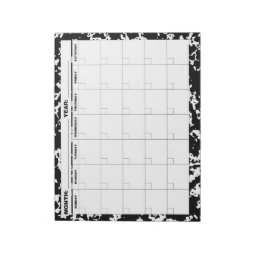 Composition Blank Calendar Notepad | Zazzle