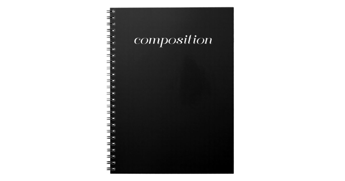 Composition Book - Black | Zazzle