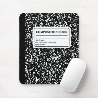Composition Book/Student-Teacher Mouse Pad | Zazzle