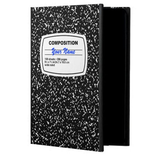 Composition Notebook Customizable iPad Air Case | Zazzle