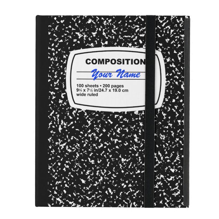 Composition Notebook Customizable iPad Folio Case | Zazzle.com
