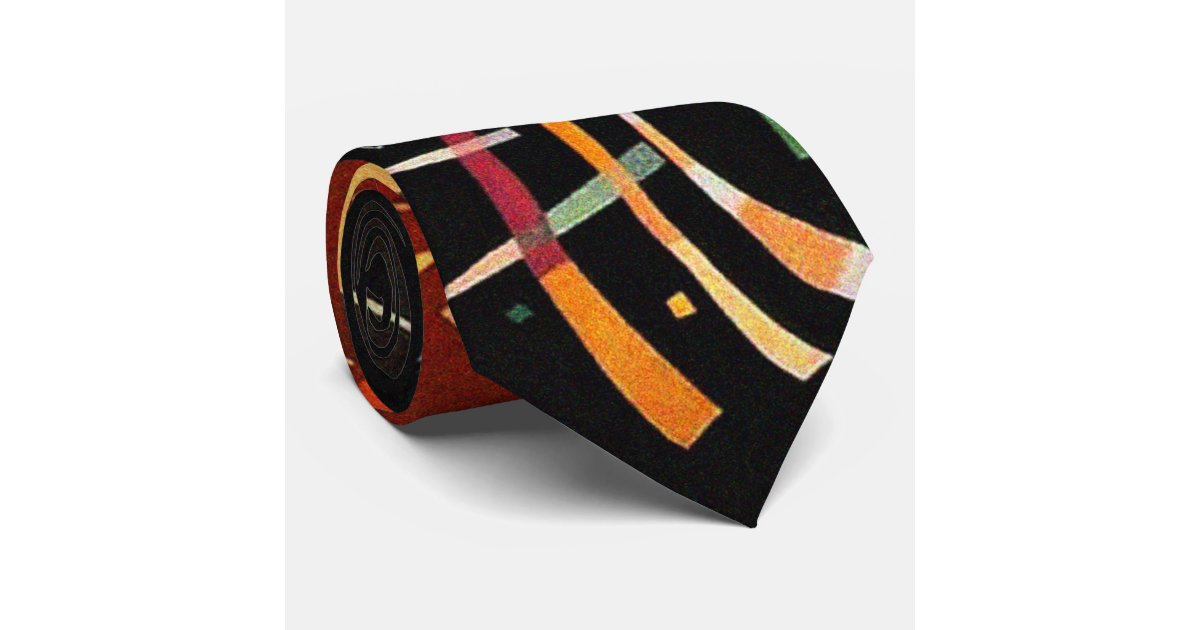 Composition X Biomorphic Abstraction - Kandinsky Neck Tie | Zazzle
