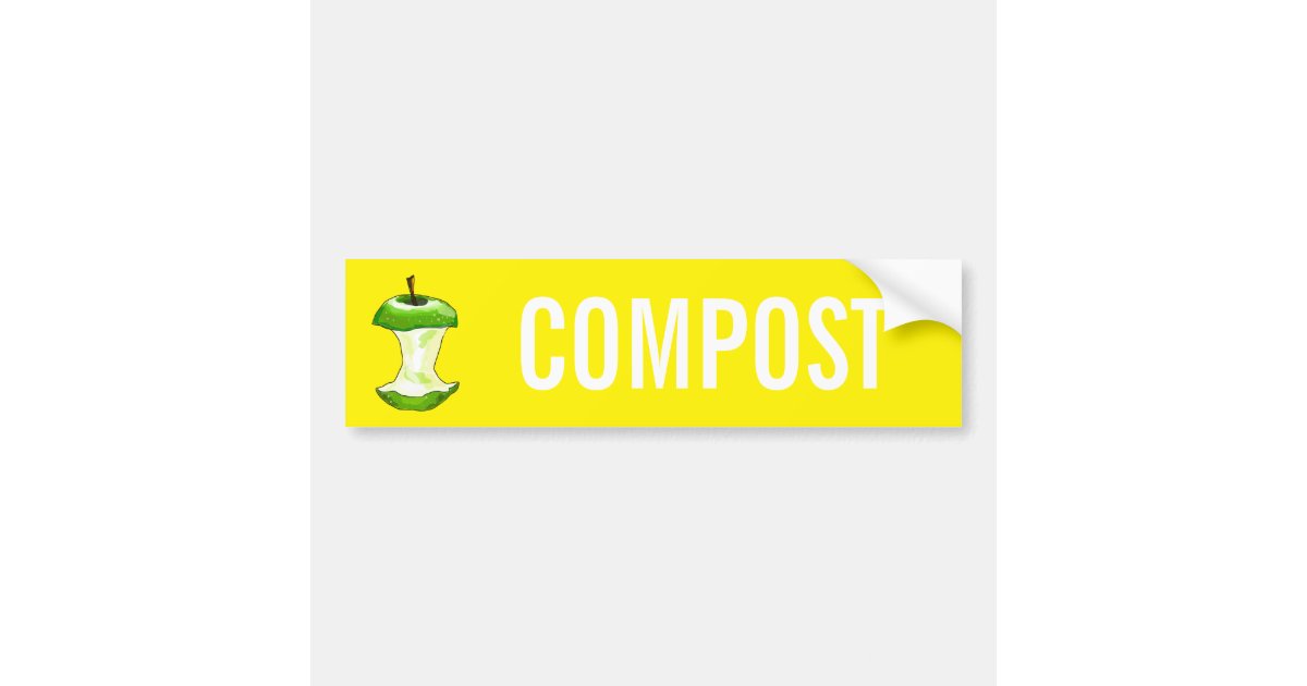 COMPOST BUMPER STICKER | Zazzle