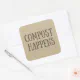compost happens composter square sticker | Zazzle
