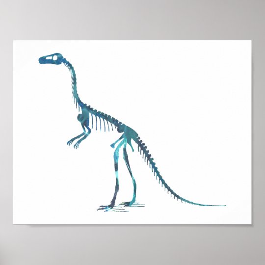 compsognathus skeleton poster | Zazzle.com