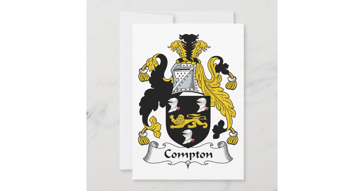 Compton Family Crest | Zazzle