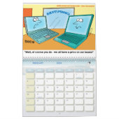 COMPUTER AND TECHNOLOGY CARTOON CALENDAR | Zazzle