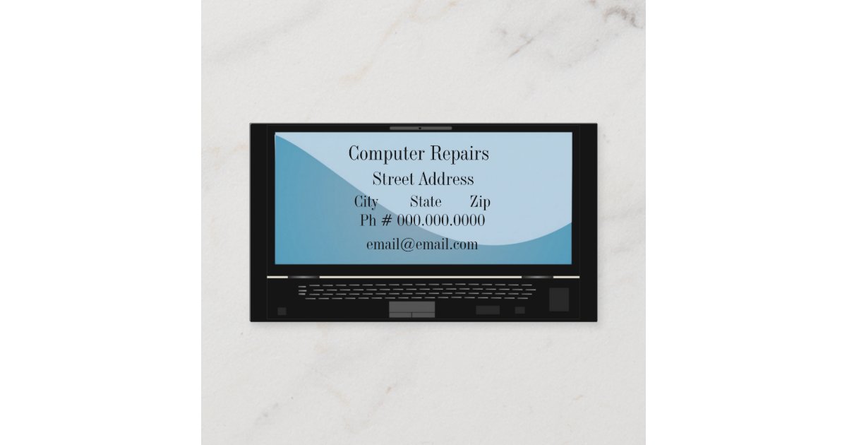 Computer Business Business Card | Zazzle