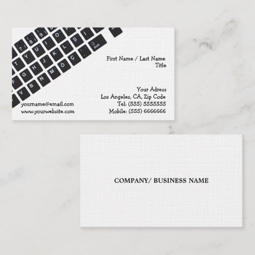 Computer Business Card | Zazzle