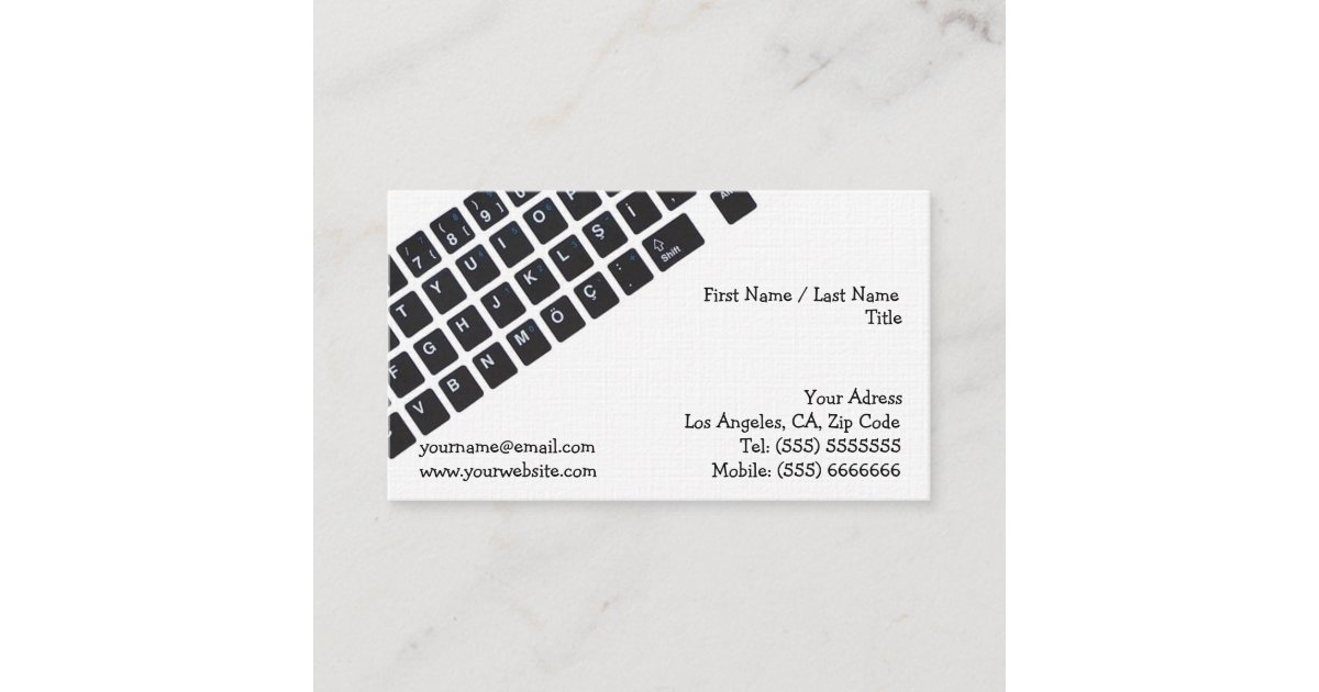 Computer Business Card | Zazzle