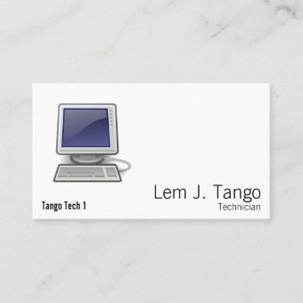 Computer Business Card | Zazzle