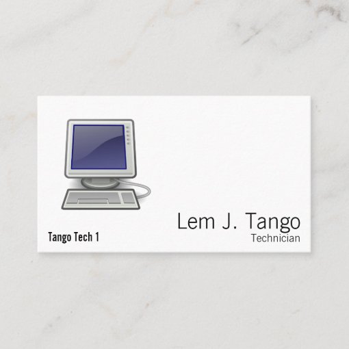 Computer Business Card | Zazzle