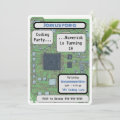 Computer Chip Coding Birthday Party Invitation | Zazzle