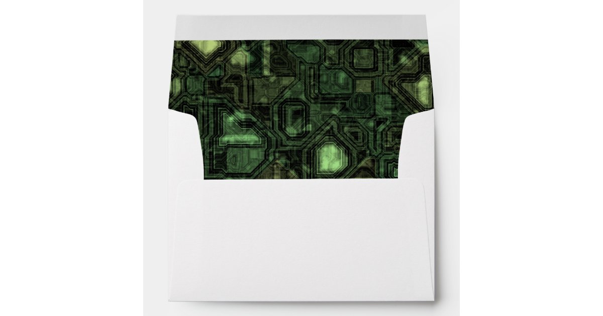 Computer circuit background envelope | Zazzle