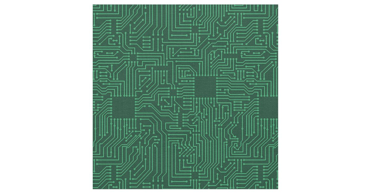 Computer circuit board fabric | Zazzle