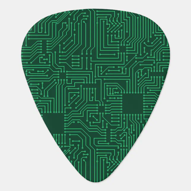 Computer circuit board guitar pick | Zazzle