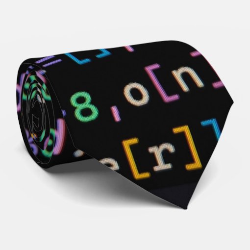 Computer Code Neck Tie | Zazzle