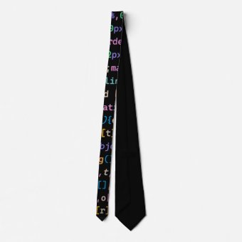Computer Code Neck Tie | Zazzle