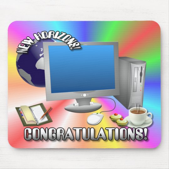 COMPUTER CONGRATS ~ Mousepad | Zazzle.com
