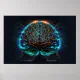 Computer Cyber Brain Poster | Zazzle