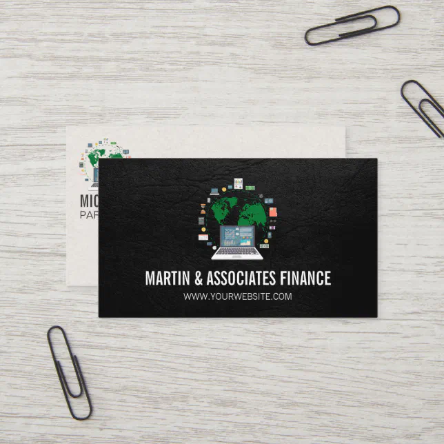 Computer Data Analyst | Tech Info Business Card | Zazzle