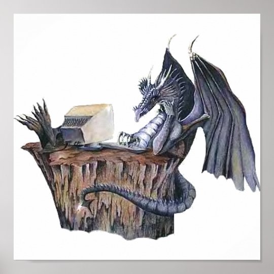 Computer Dragon Poster | Zazzle.com