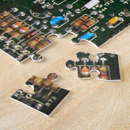 Computer Electronics Printed Circuit Board Image Jigsaw Puzzle | Zazzle