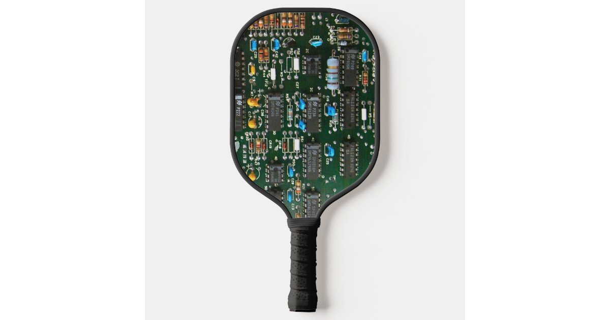 Computer Electronics Printed Circuit Board Image Pickleball Paddle | Zazzle