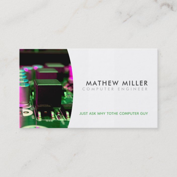 Computer Engineer Slogans Business Cards | Zazzle.com