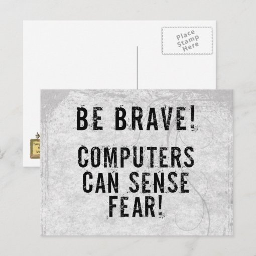 Computer Fear Postcard | Zazzle